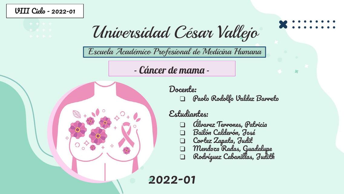 Cáncer de mama | Guadalupe Mendoza Radas | uDocz
