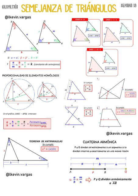 Semejanza de triángulos | LKevin Vargas | uDocz