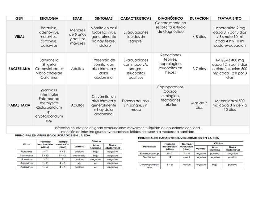 Cuadro Comparativo de GEPI | Satelite Centro de Salud | uDocz