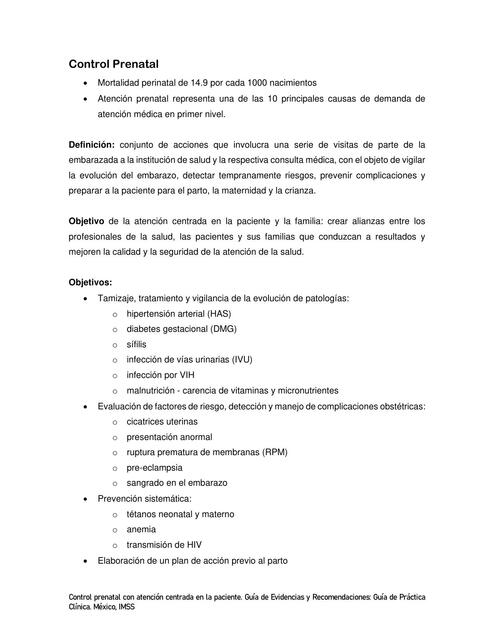 Control Prenatal | Jasive Flores | uDocz