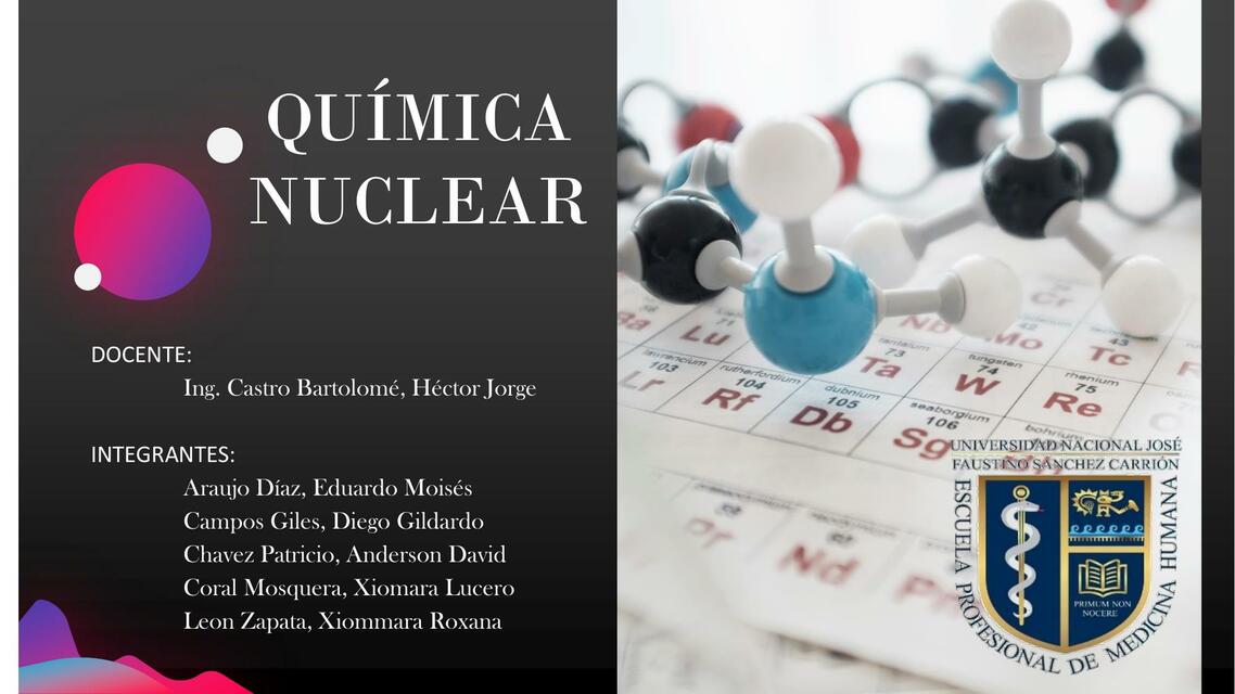 QUÍMICA NUCLEAR | Anderson Chavez Patricio | uDocz
