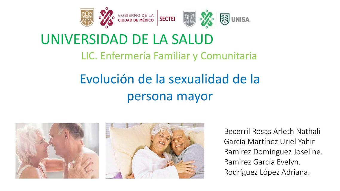 Sexualidad En El Adulto Mayor Yahir Garcia Martinez Udocz