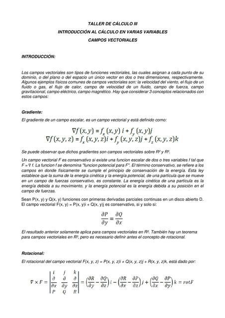 Introducción al Cálculo en Varias Variables | tustrabajos.co | uDocz