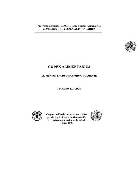 Codex alimentarius | Ciudad económica | uDocz