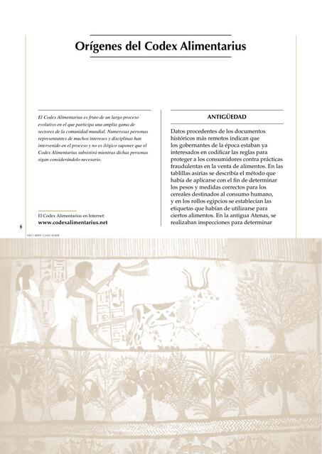 Orígenes del codex alimentarius | Ciudad económica | uDocz
