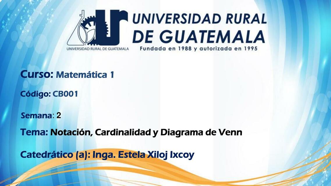 Notación, Cardinalidad y Diagrama de Venn | Wiz | uDocz