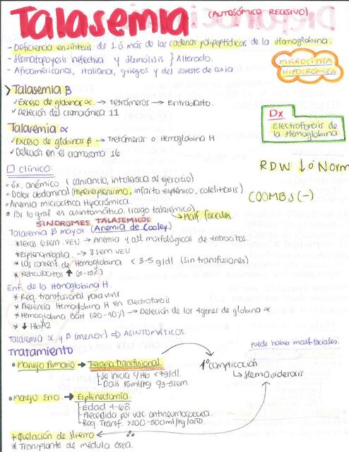 Talasemia | Oscar Zebadua | uDocz