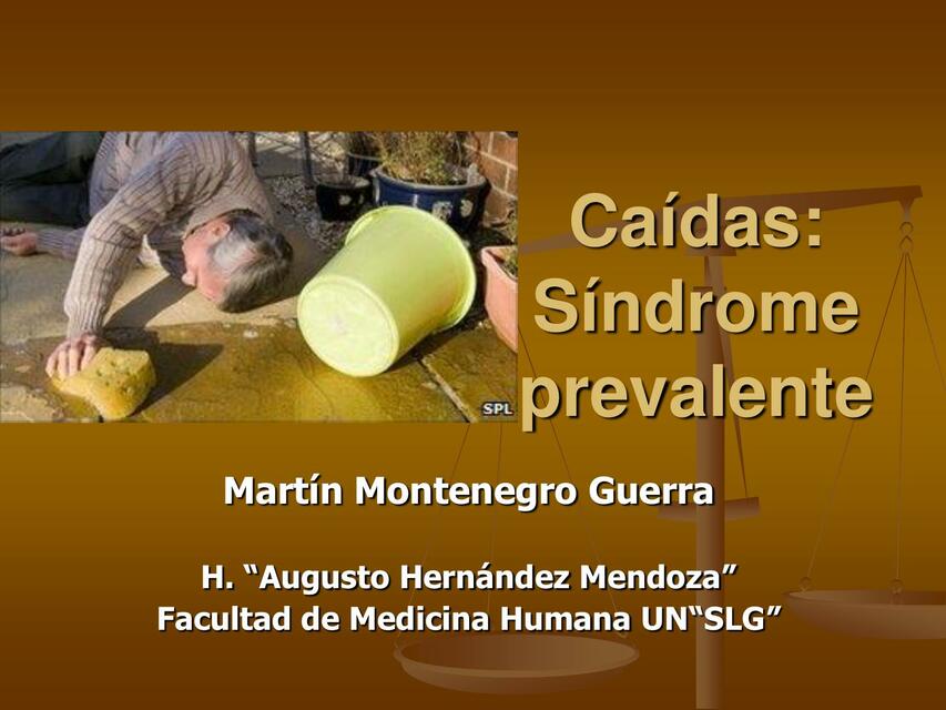 Caídas: Síndrome Prevalente | Alezka | uDocz