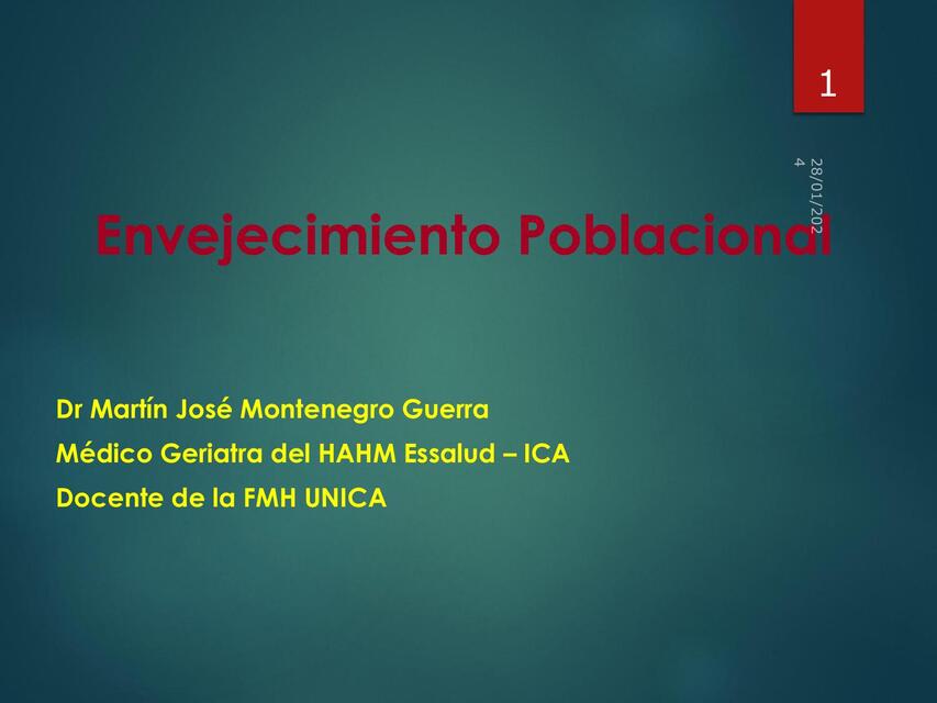 Envejecimiento Poblacional | Alezka | uDocz
