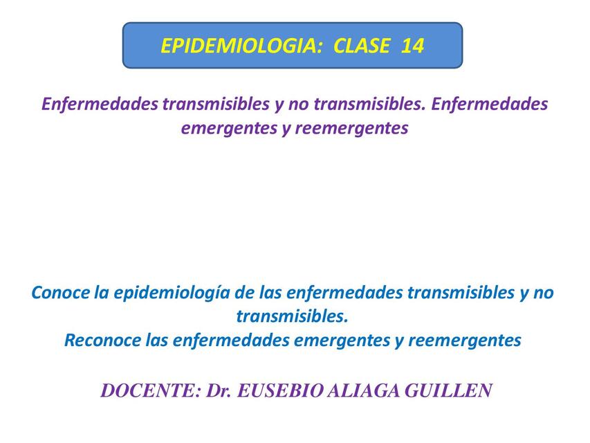 Epidemiología: Clase 14 | Alezka | uDocz