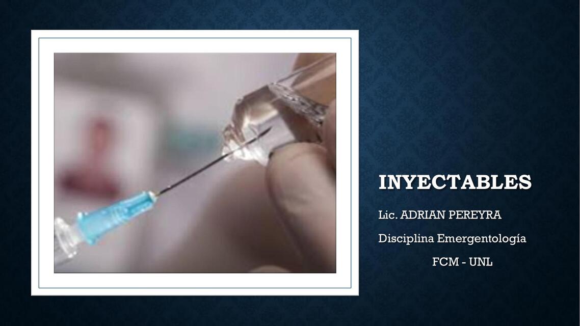 Inyectables | Constanza Villanueva | uDocz