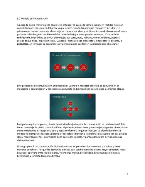 Unidad 5 1 Modelo de Comunicación1 | Juliette Cordova Tirado | uDocz