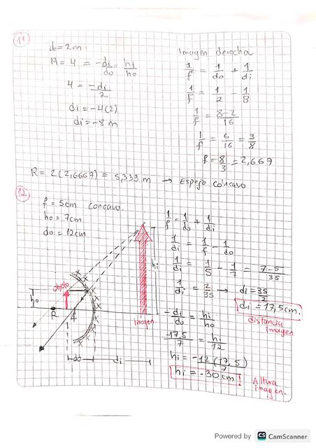 Ejercicios óptica espejos | tustrabajos.co | uDocz