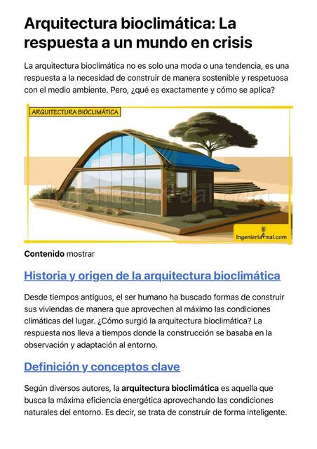 Arquitectura Bioclimática | A B | uDocz