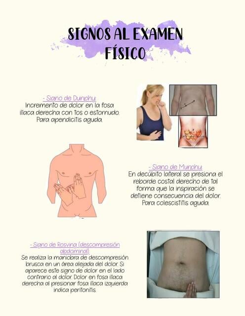 Signos diagnósticos al examen físico | medstdnlife | uDocz