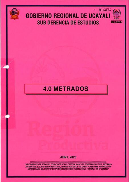 Metrados | oscar salvatierra diaz | uDocz