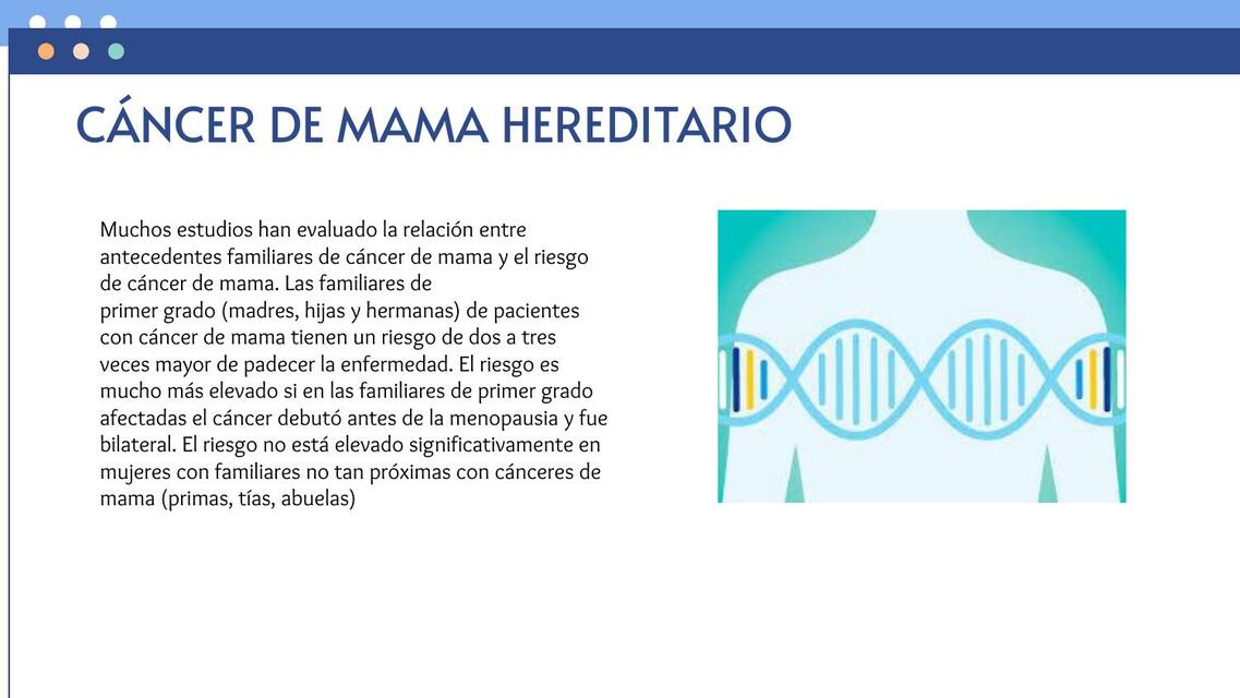 CÁNCER DE MAMA HEREDITARIO | Medicina Óptima | uDocz