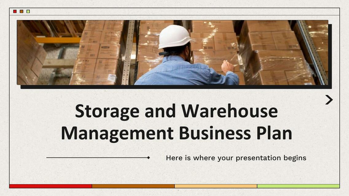 Plantilla Storage and Warehouse Management Business Plan | Jhon Marin ...