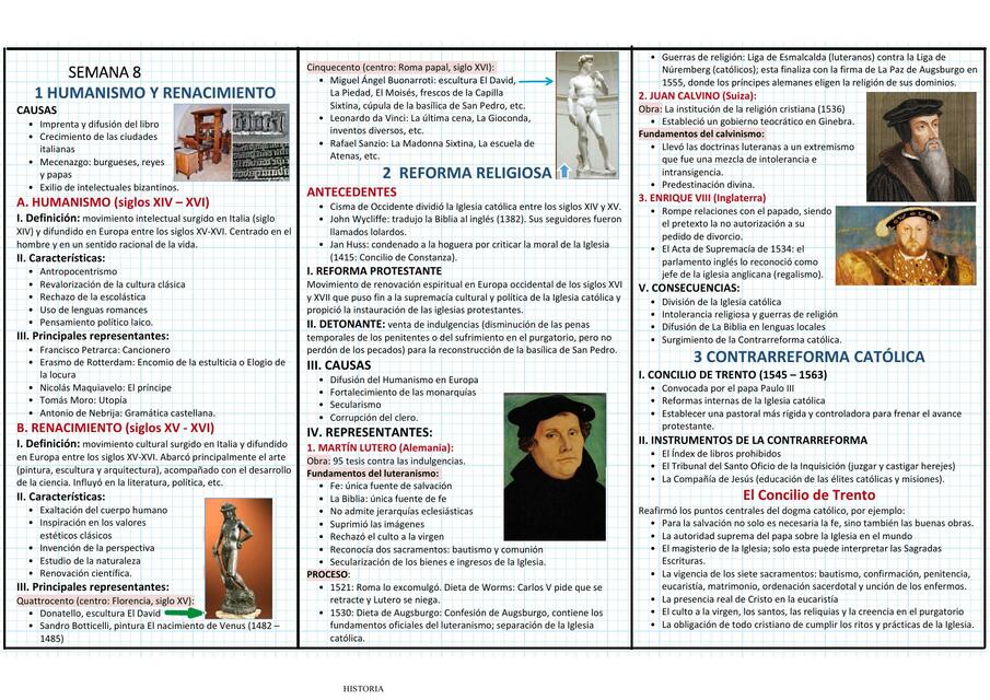 Del Humanismo a la consolidación del Estado moderno | sweetnic ...