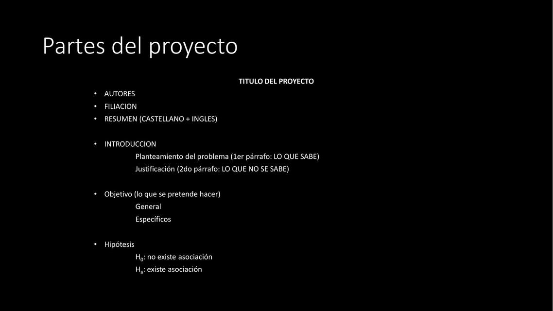 Partes de un proyecto de investigación | LiquidOH愛 | uDocz