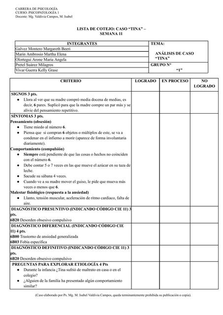TOC análisis de caso | Mariangela | uDocz