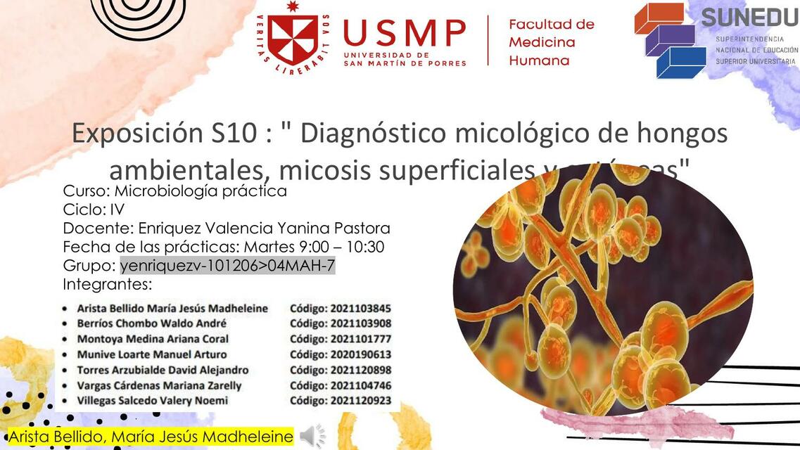 Diagnóstico micológico de hongos ambientales, micosis superficiales y ...