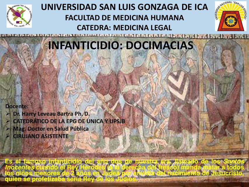 CLASE 07 -INFANTICIDIO Y DOCIMACIAS | Ale_medstudent | uDocz