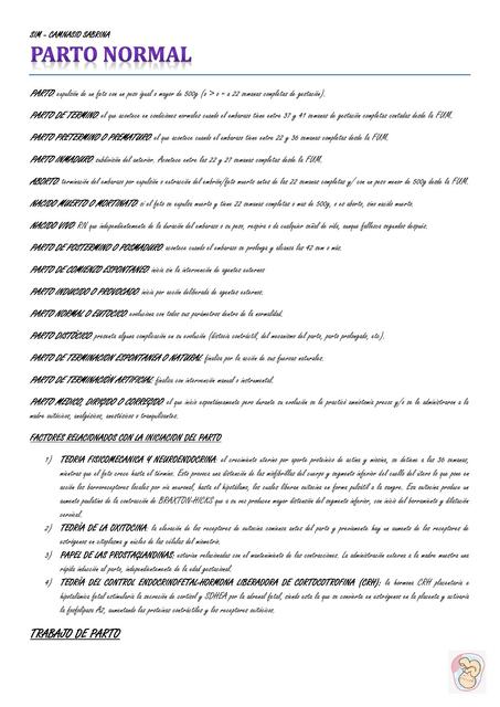 PARTO NORMAL | Yamila Sabrina Camnasio | uDocz