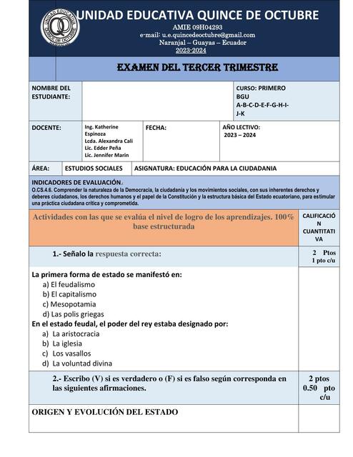 Educación para la Ciudadanía | Dayana Moreno | uDocz