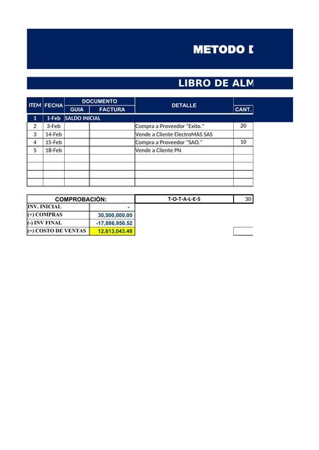 Libro de Almacen o Kardex- Valorado | tustrabajos.co | uDocz