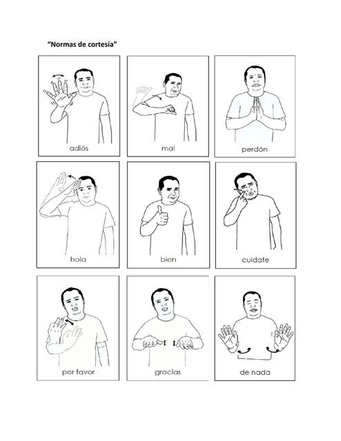 Normas de Cortesía- Lengua de Señas | miguel zaldaña | uDocz