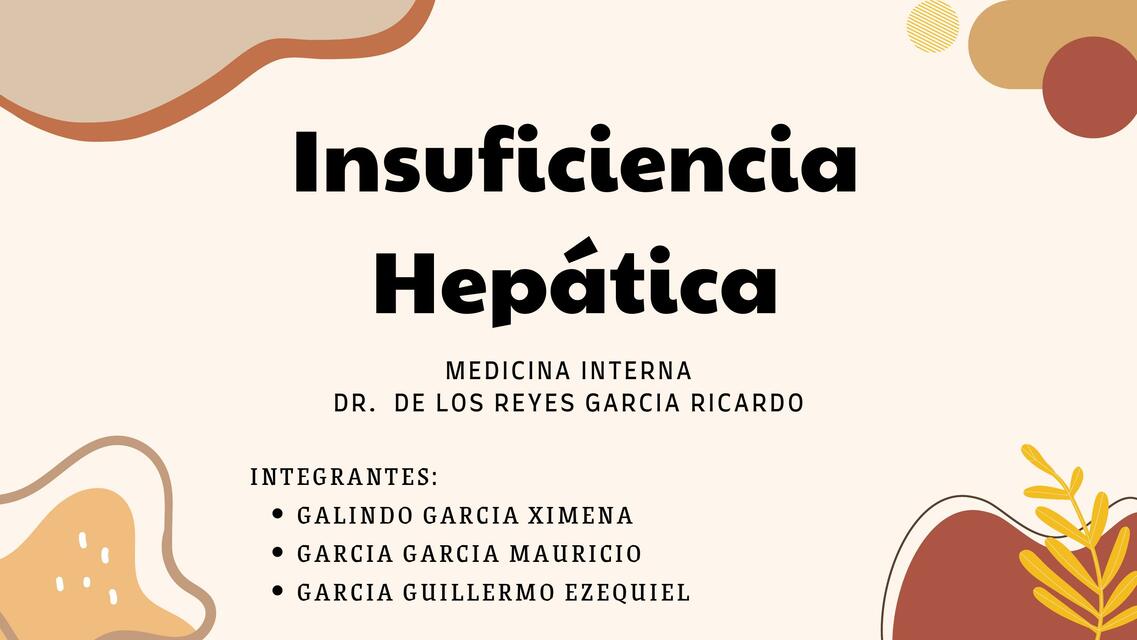 Introduccion a la Insuficiencia Hepatica | Mauricio Garcia Garcia | uDocz