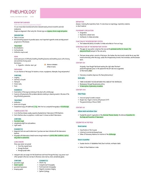 Pneumology | Nicole | uDocz