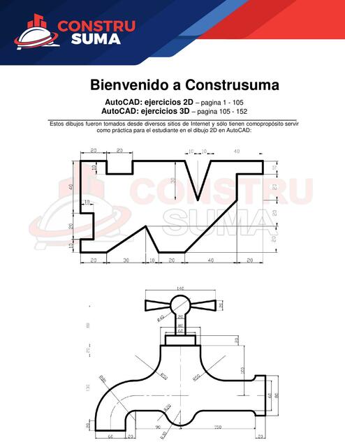 Ejercicios de AutoCAD | JHON ANTHONY RUIZ ESTELA | uDocz