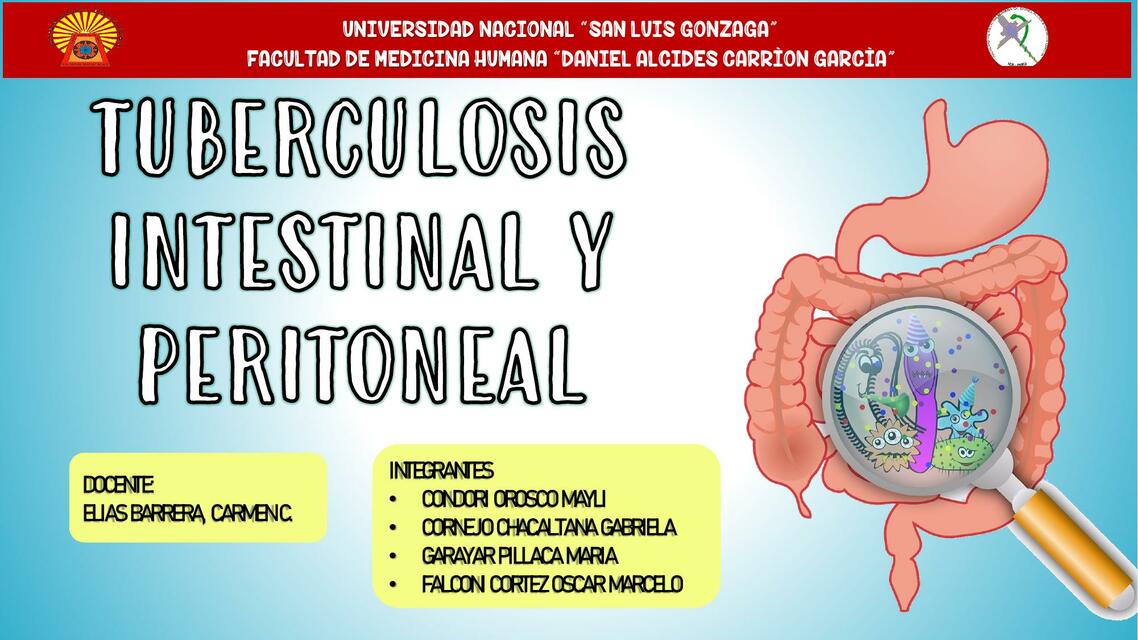 Tuberculosis Intestinal y Peritoneal | Mabel Pariona Chuñocca | uDocz