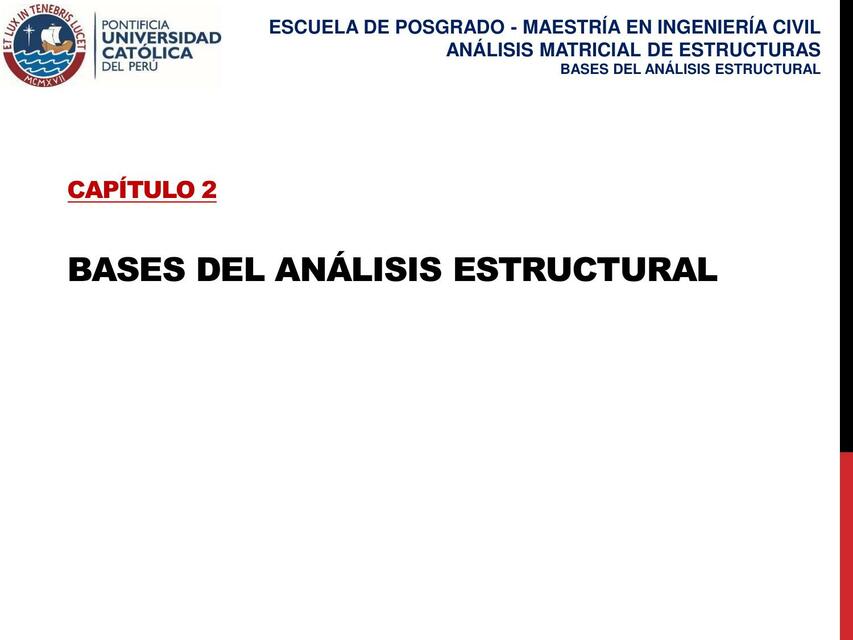 Bases del análisis estructural | Apuntes de Ingenieria Civil | uDocz