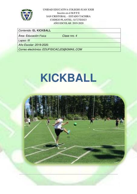 Kickball y sus reglas | Deporte y Fit | uDocz