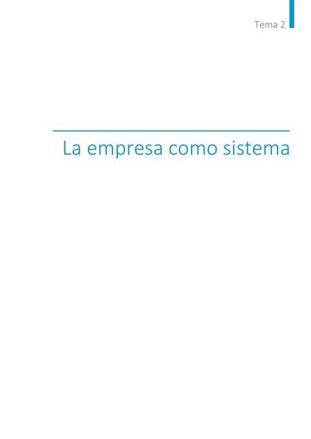 La Empresa como Sistema | Isabela Méndez | uDocz