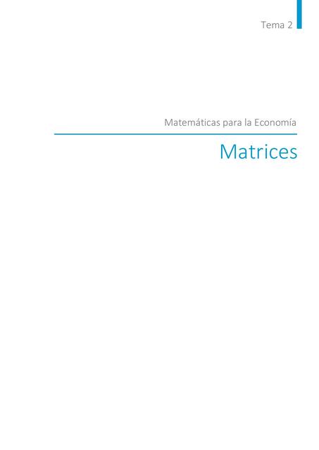 Tema2 Matrices | Isabela Méndez | uDocz