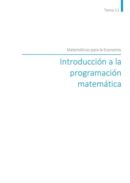 Introducción a la Programación Matemática | Isabela Méndez | uDocz