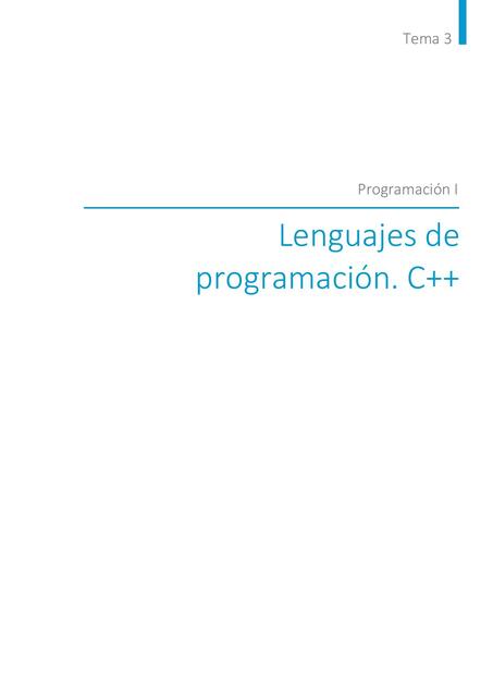 Tema3 Lenguajes de programación C++ | Isabela Méndez | uDocz