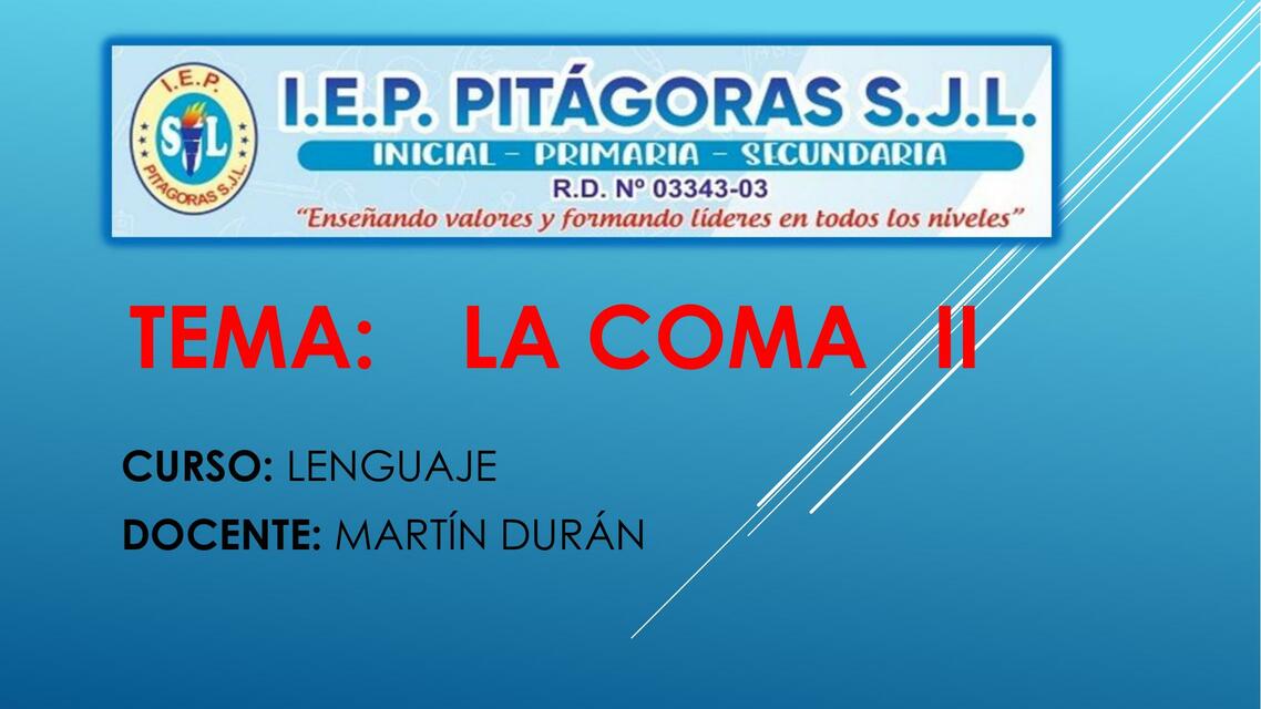 LENGUAJE la coma | uDocz