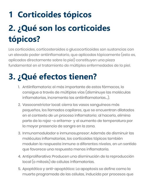 Corticoides tópicos | Aura Ester Peréz Rada | uDocz