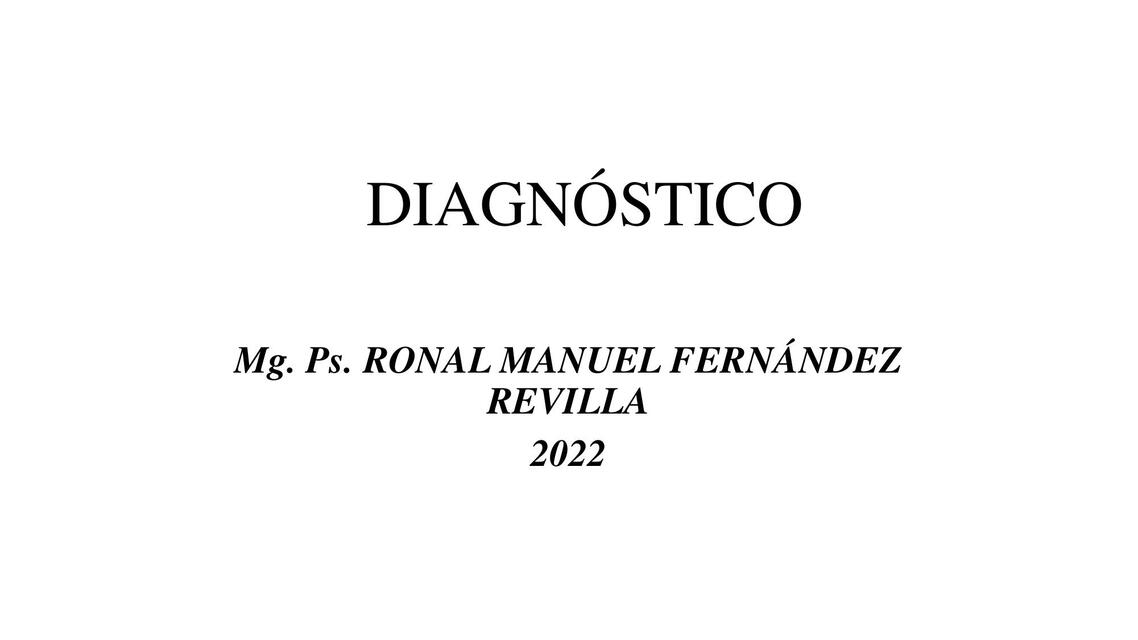 Diagnóstico | Pilar V. Zapana | uDocz