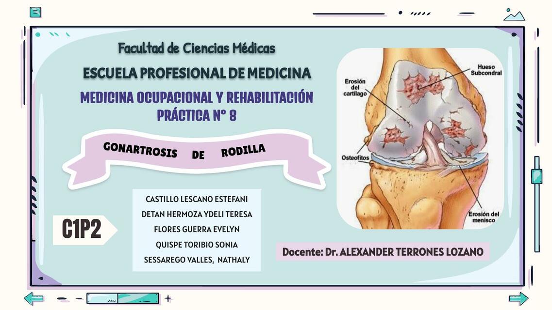 Gonartrosis de Rodilla | Sonia | uDocz