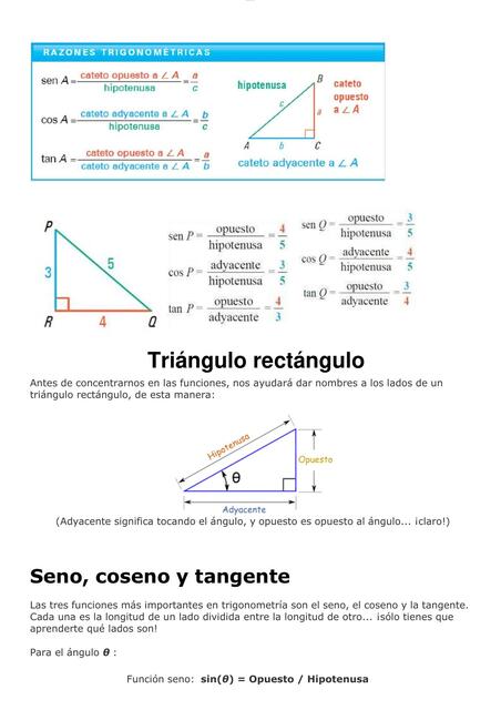 Triangulo rectángulo notables formulas | Universidad César Vallejo | uDocz