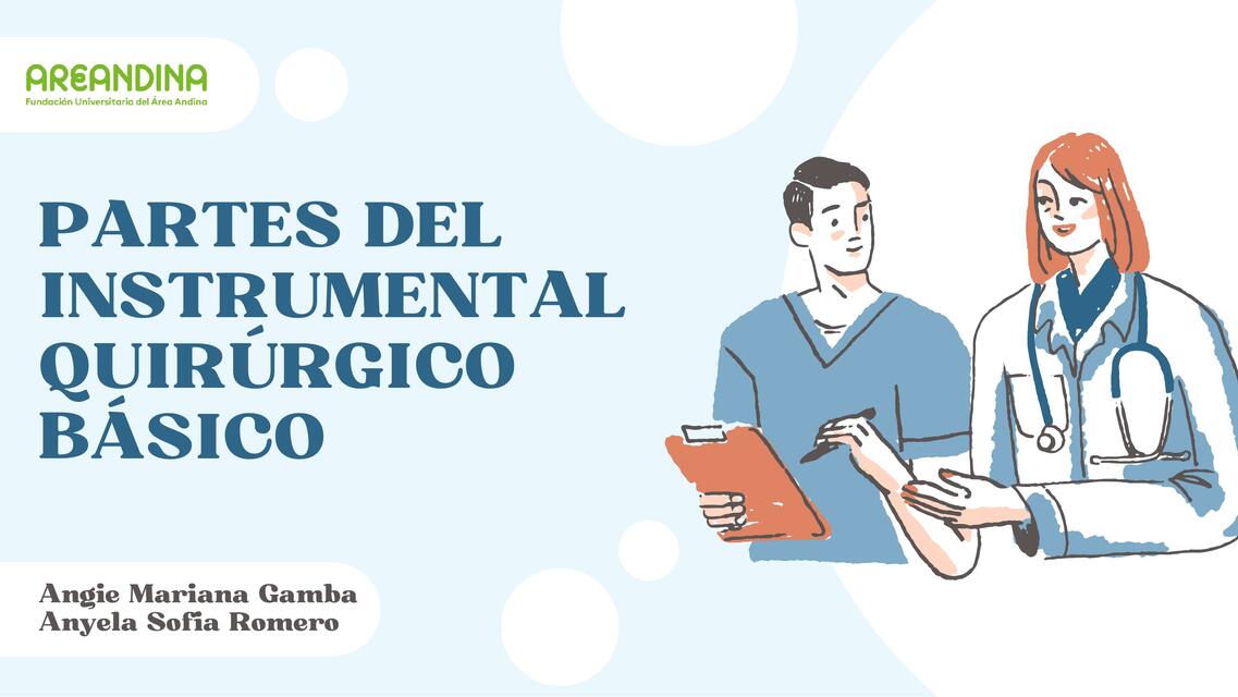 Partes del instrumental quirurgico basico | Mar | uDocz