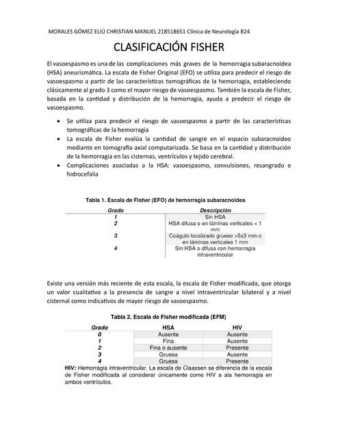 Clasificación Fisher | ELIU CHRISTIAN MANUEL MORALES GOMEZ | uDocz