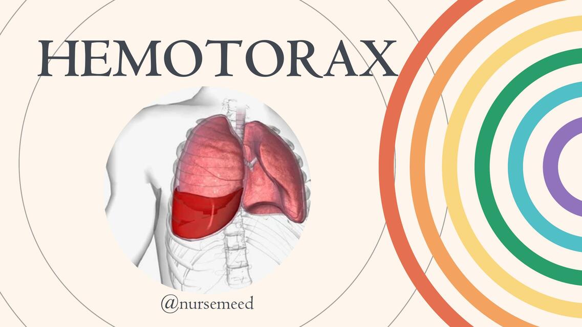 Hemotorax | Nursemeed | uDocz