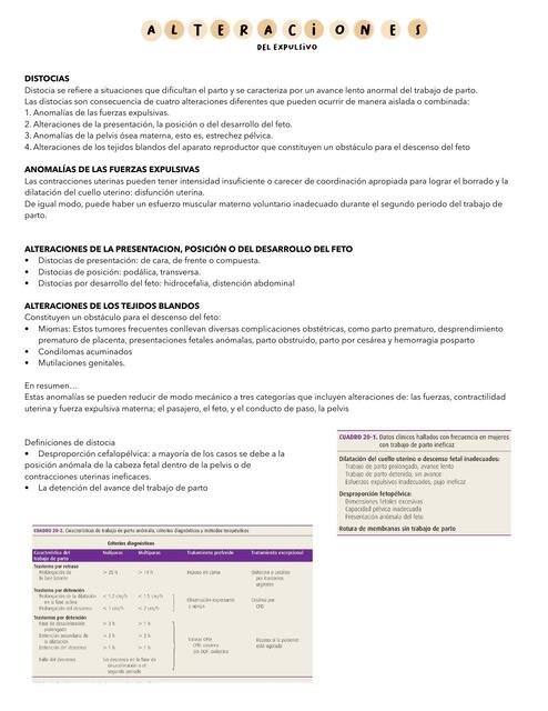 Alteraciones Del Expulsivo | Maria Jose Altuna | uDocz